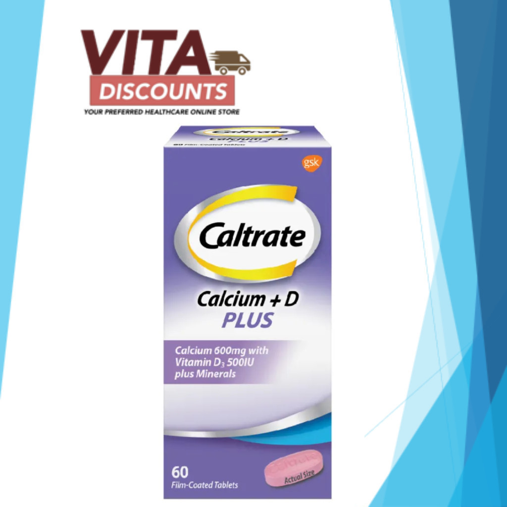 CALTRATE CALCIUM+D PLUS TABS 60S / 100S PACK-OF-1/2 EXP07/2026 | Shopee ...