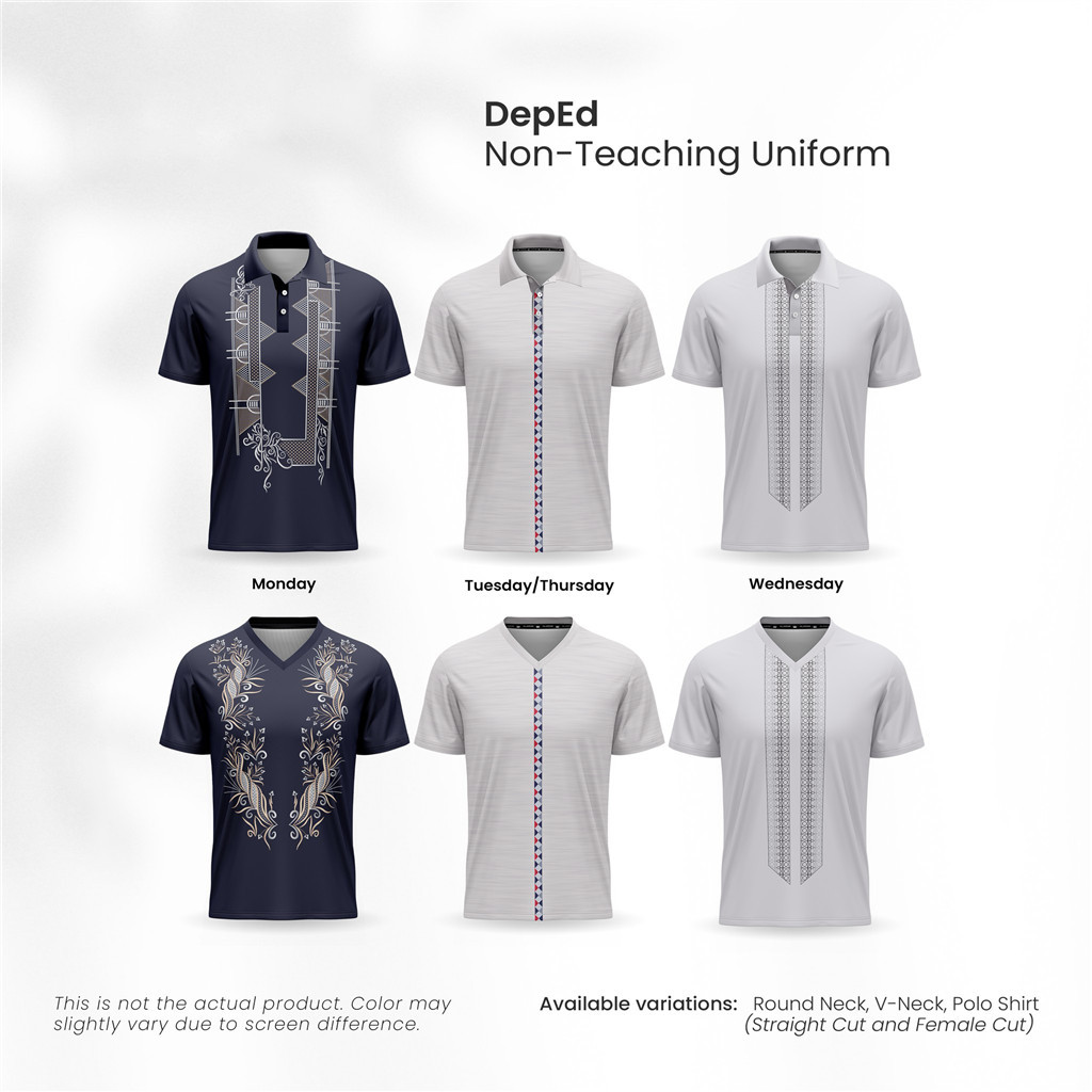 Deped Uniform 2025 Full Sublimation Deped Teachers Uniform Tshirt And ...