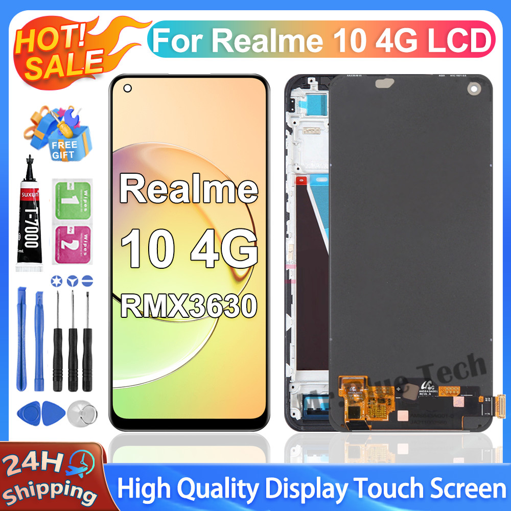 For Realme 10 4G LCD Display RMX3630 Touch Screen Digitizer Assembly ...