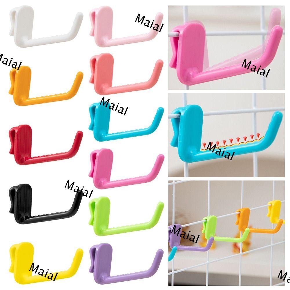 MAIAL Wall Hook, Plastic Goods Shelf Single Line Hook, Convenient ...