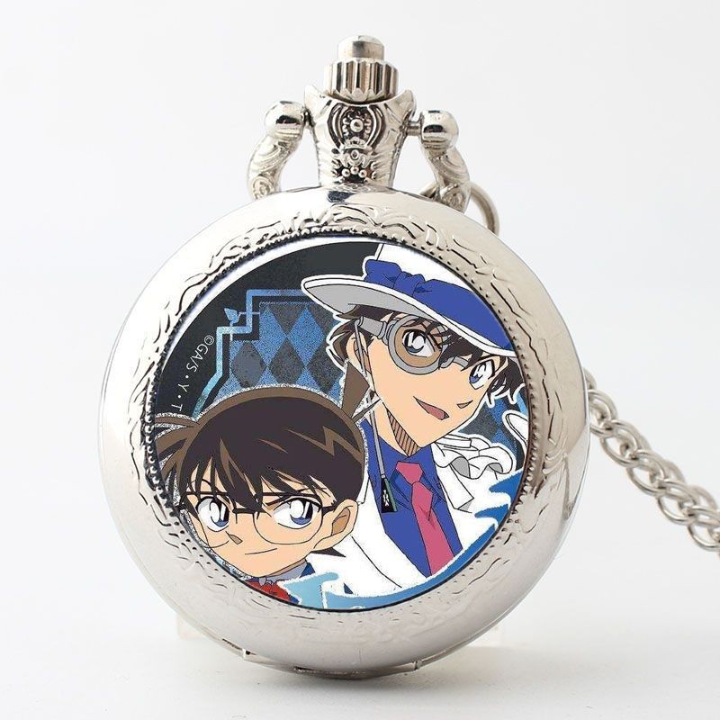 Anime Detective Conan Pocket Watch Time Clock Watch Watch Necklace ...