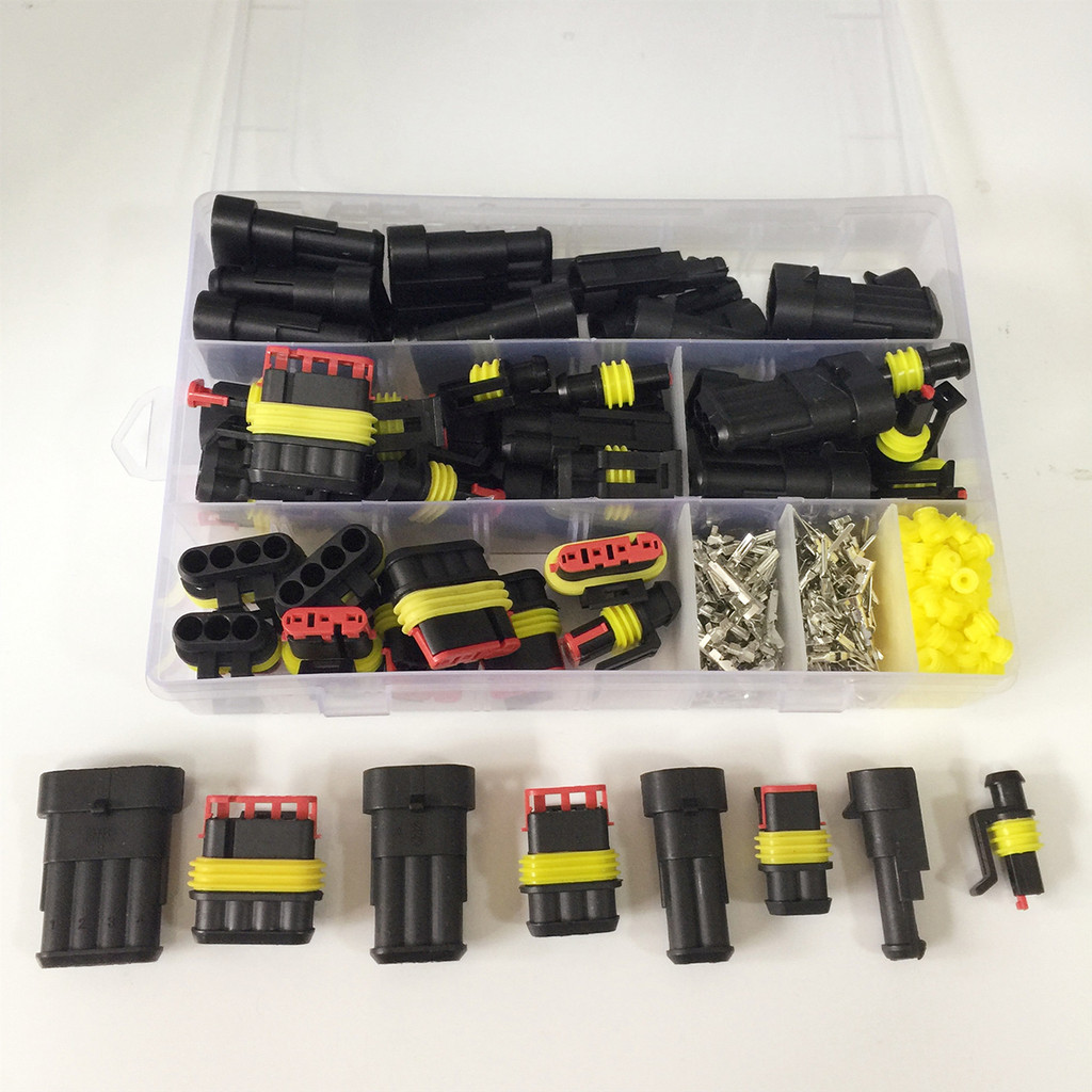 352pcs Waterproof Automotive Connectors Kit – Terminal Plug Insulators ...