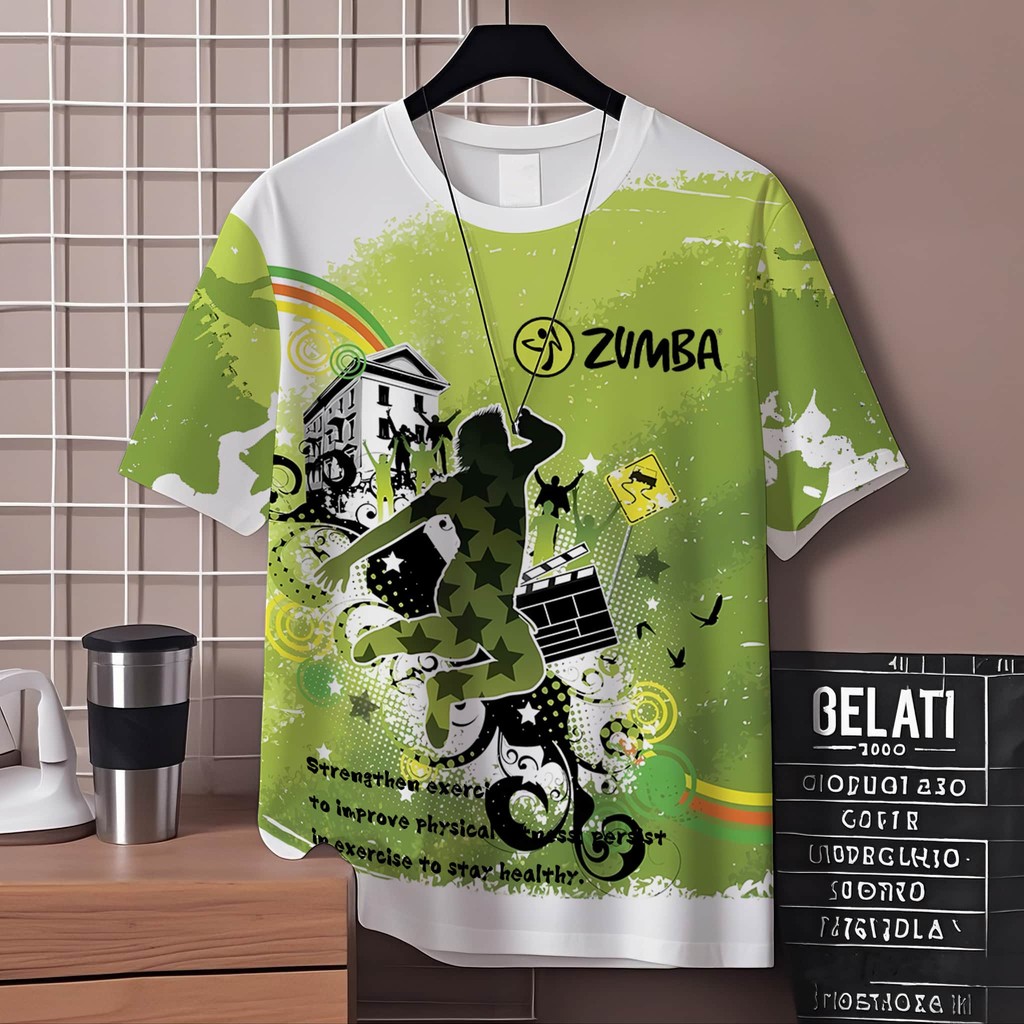Zumba Dance T-shirts, Plus Size T-shirts, Fully Sublimated Women's T ...