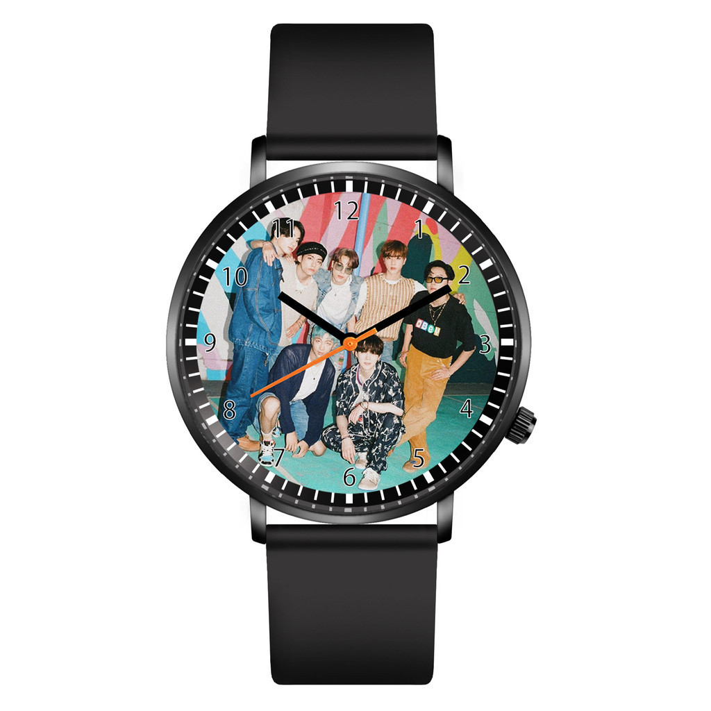 BTS Watch Wristwatch Student Waterproof Watches Birthday Gift | Shopee ...