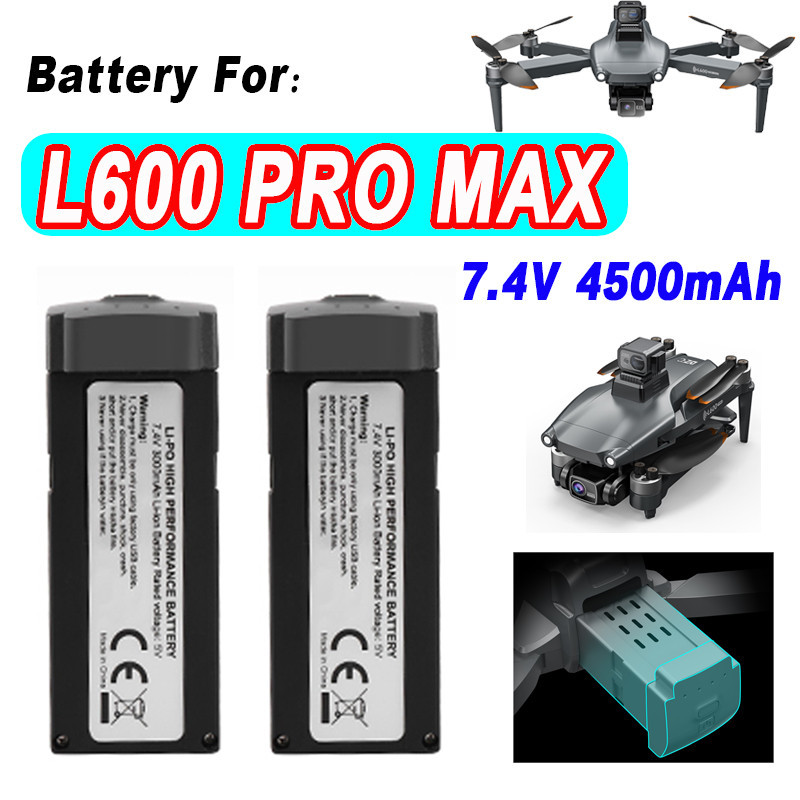 Original L600 Pro Max Battery 7.4V 4500mAh LYZRC Drone backup Spare ...