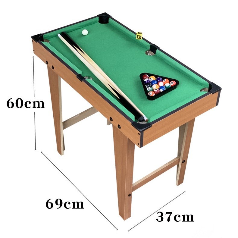 Pool Table Set Kids Wooden Billiard Table Set with Cues Taco Kids Pool ...