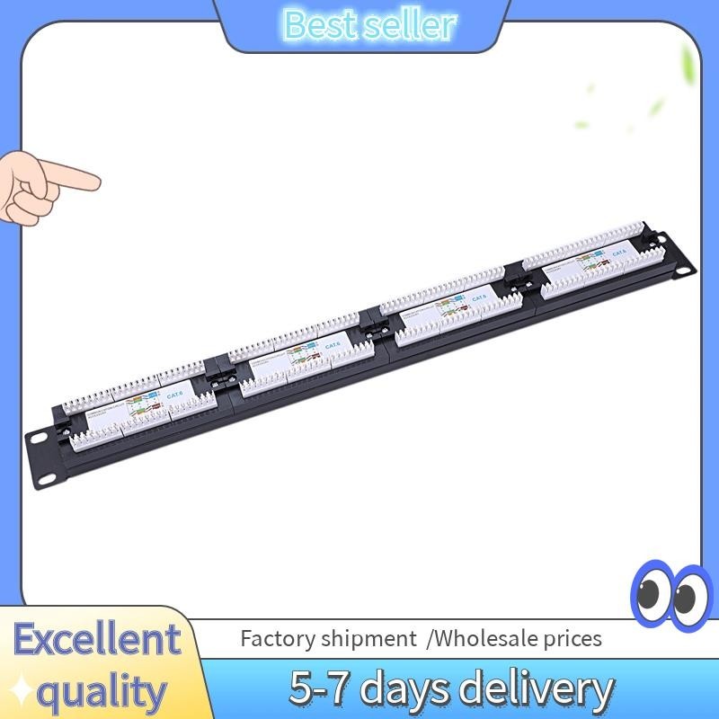 UTP 24 Port Rj45 Patch Panel Rack Cable Wall Mounted Bracket Connector ...