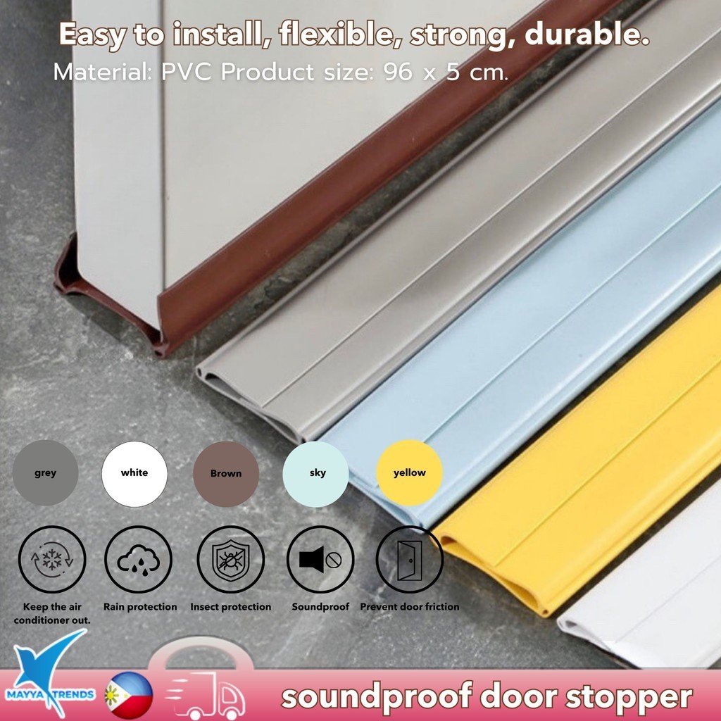 Seal Strip Door Bottom Gap Silicone Rubber Door Draft Strip Stopper ...