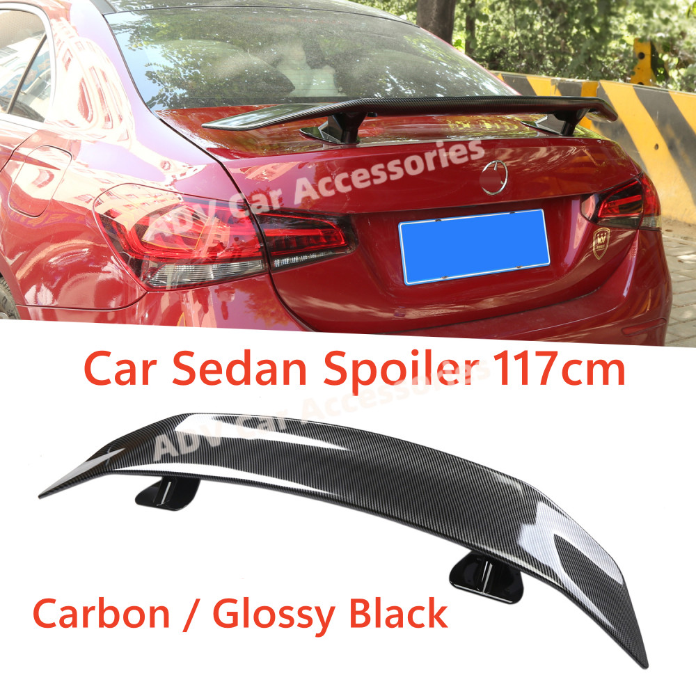 Universal Car Sedan Spoiler Black/Carbon 117cm for SAGA PERSONA WIRA ...