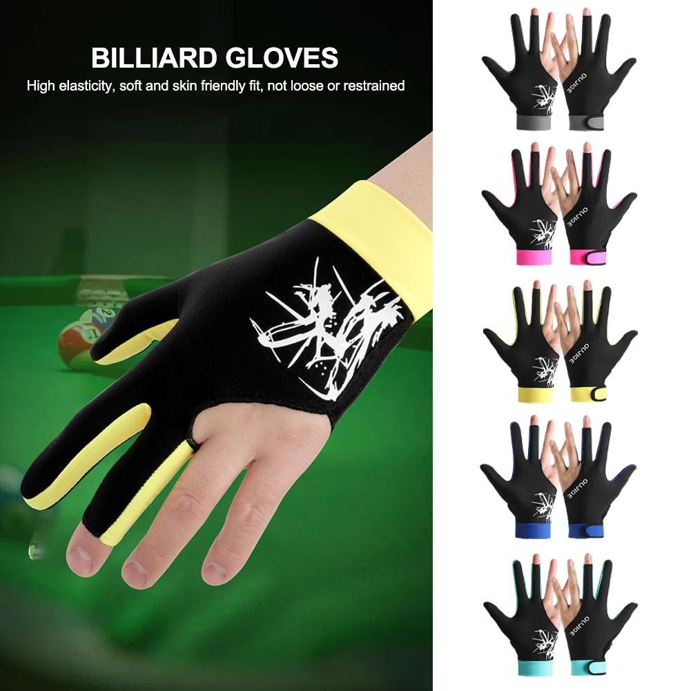 Billiard Gloves Left Hand 3 Finger Half Finger Gloves Billiard Gloves ...
