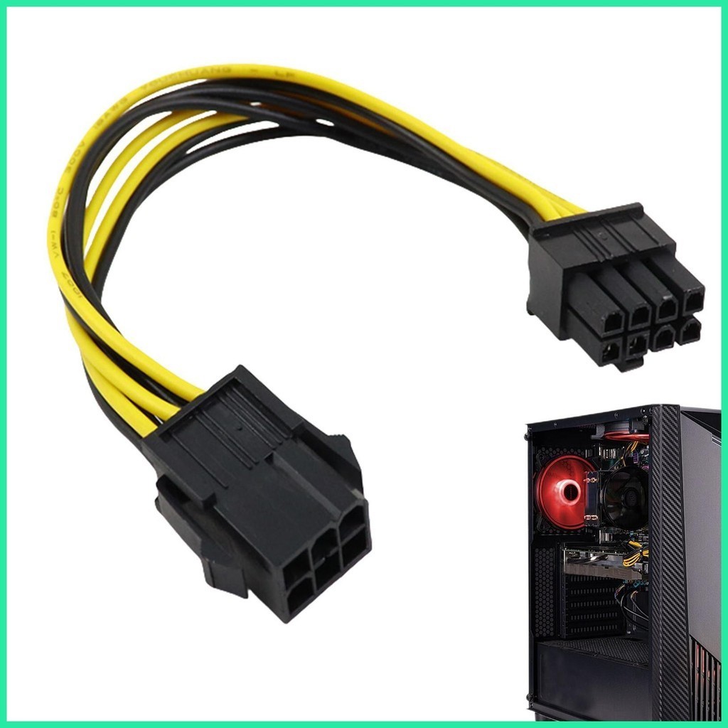 6 Pin To 8 Pin Adapter Effective GPU Adapter Stable PCIe Converter PCIe ...