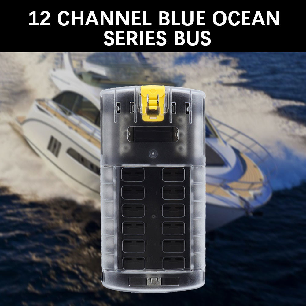 12V Fuse Box Universal Covered 12V Circuit-Blade Fuse Box For Truck ...