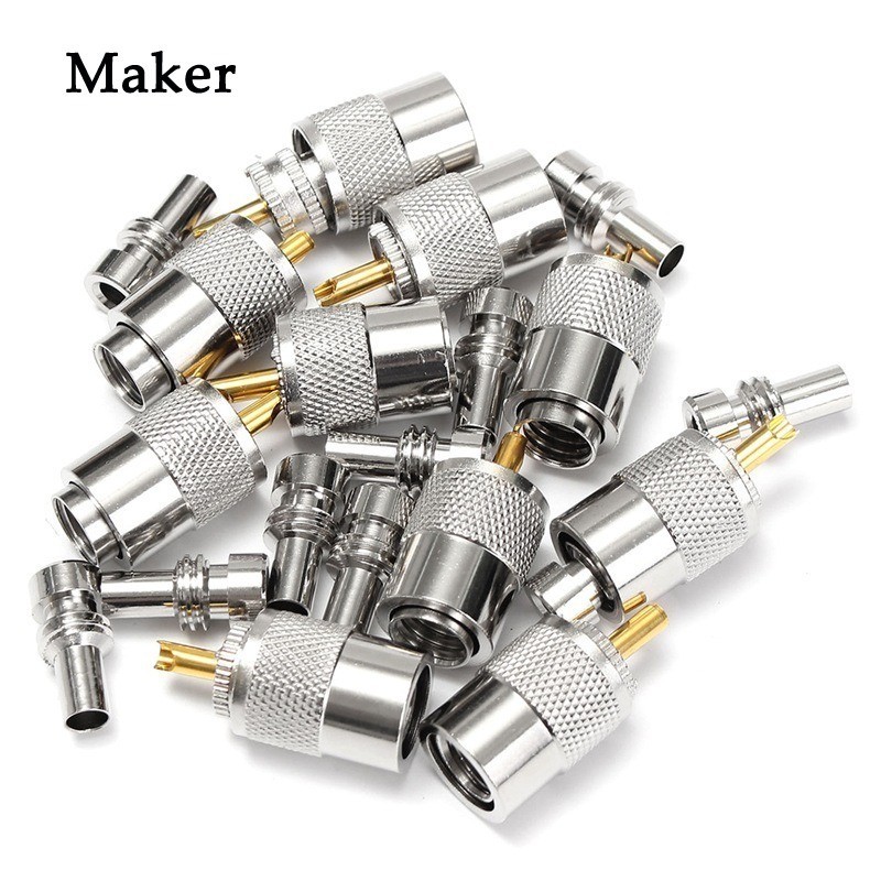 UHF Male Plug SL16 PL259 Connector PL-259 UHF Male Solder Adapters for ...