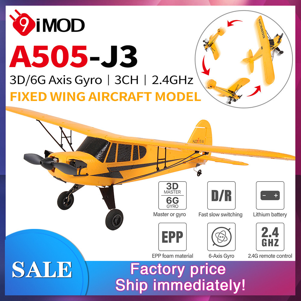 9IMOD A505 J3 RC Plane EPP 3D/6G 3CH 2.4G Fixed Wing Aircraft Model for ...