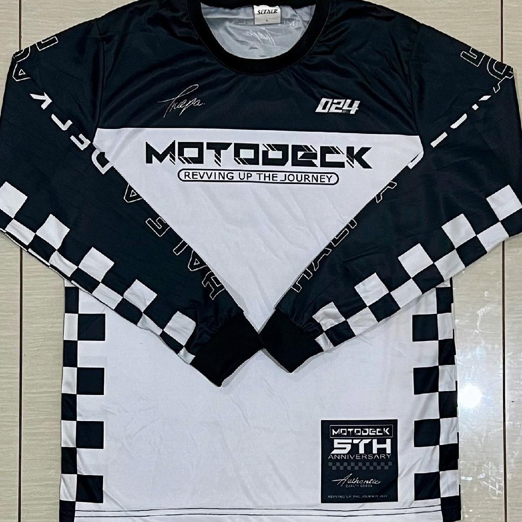 MOTODECK LONGSLEEVE MOTORCYCLE JERSEY IN FULL SUBLIMATION PRINT DRIFIT ...