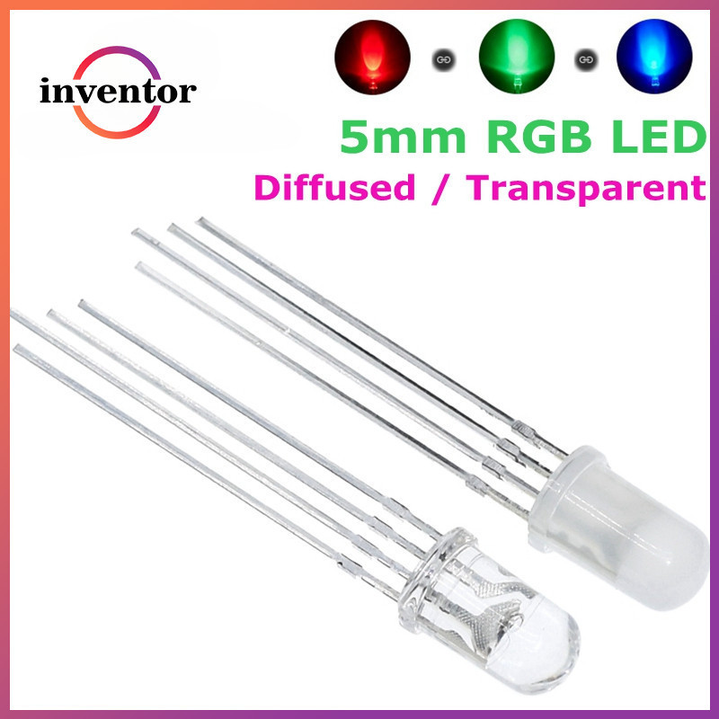 10pcs 5mm Rgb Led Common Cathode Common Anode Tri Color Emitting
