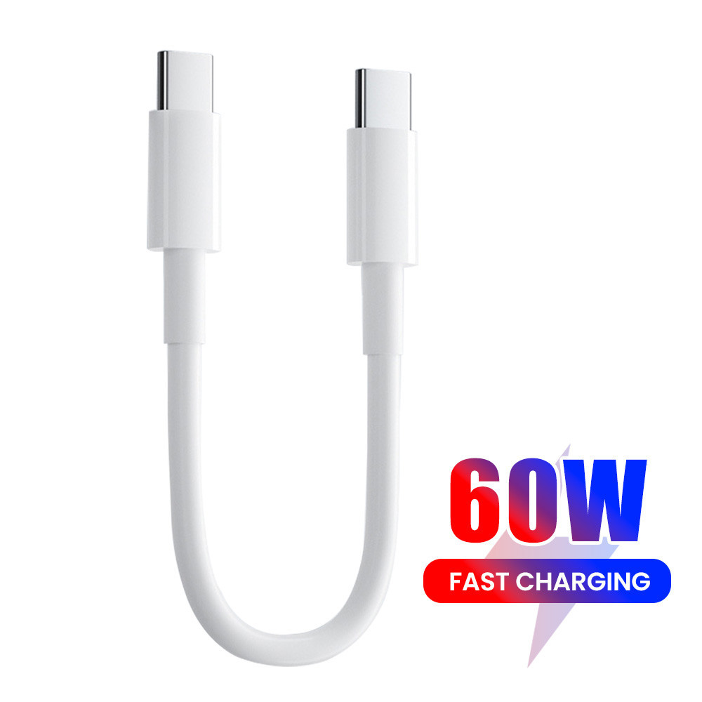 0.3M PD60W Short Type C Cable TPE USB C To Type C Fast Charging Cable ...