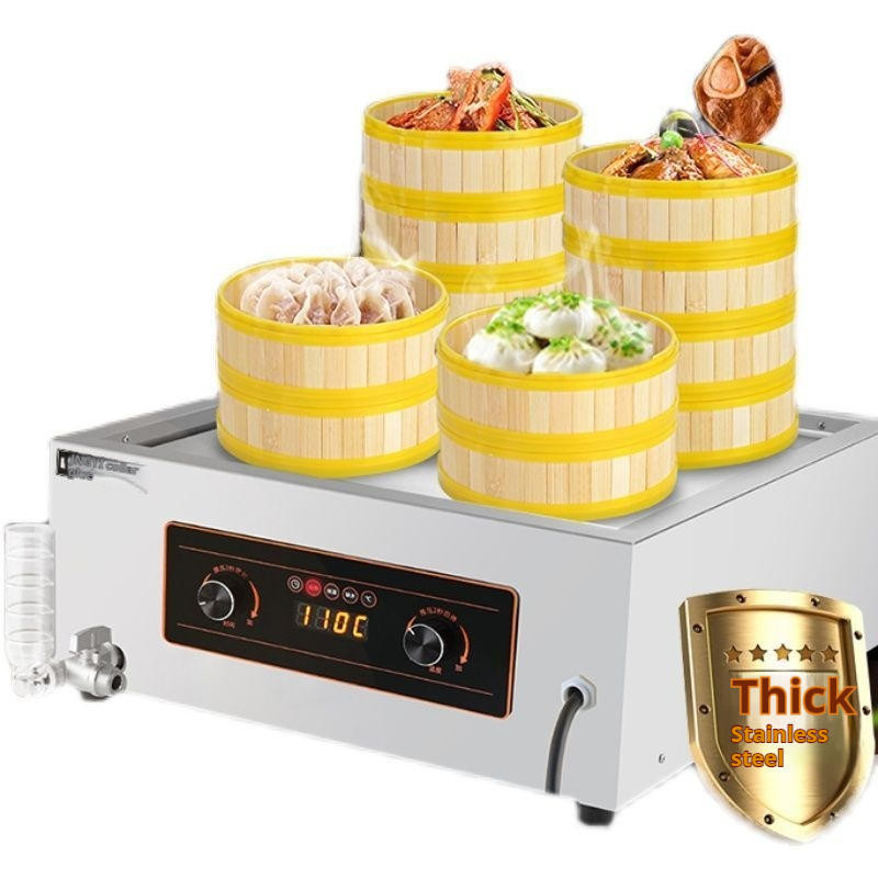 Steaming stove, commercial tabletop gas steamer, dumpling electric ...