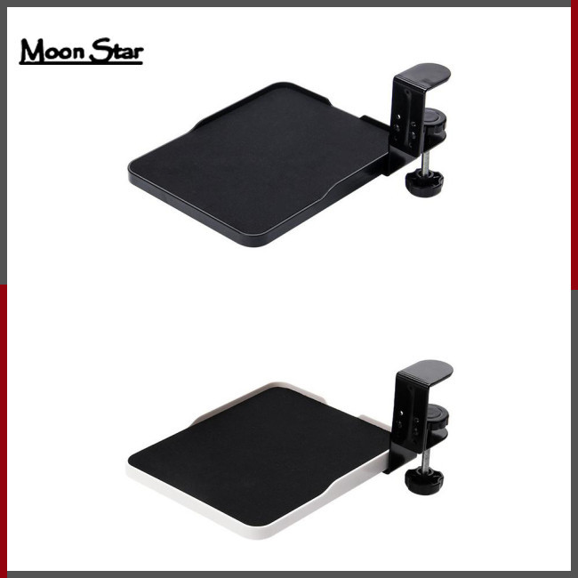 【COD】 Mouse Tray Clamp Extended Rotating Platform Tray Under Desk Mouse ...