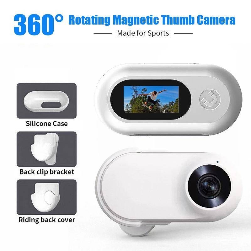 Action Mini Camera 1080P HD Screen With Magnetic Outdoor Thumb Camera ...