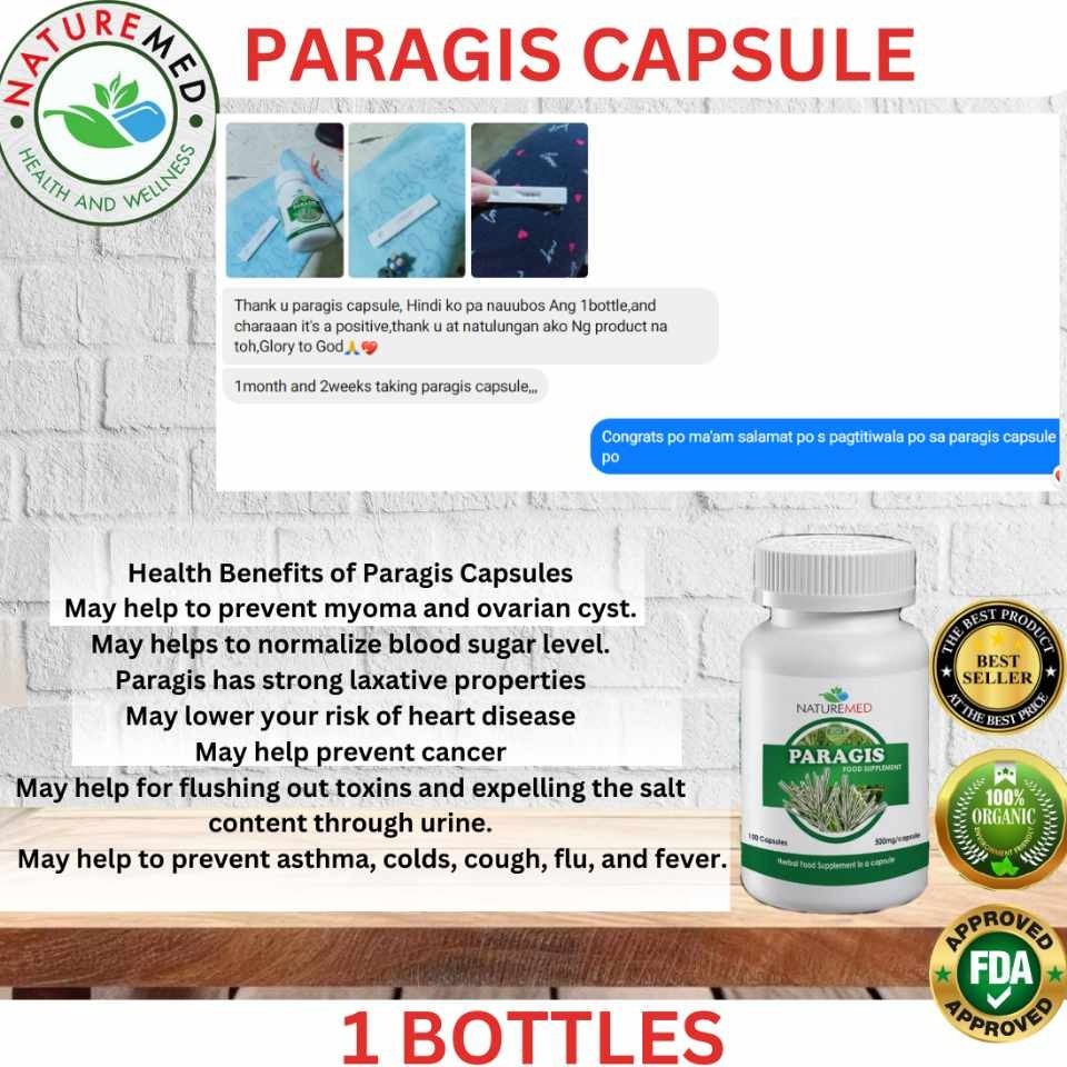 PARAGIS HERBAL CAPSULE (NATUREMED) 100 Capsules per bottle [ 500mg per ...