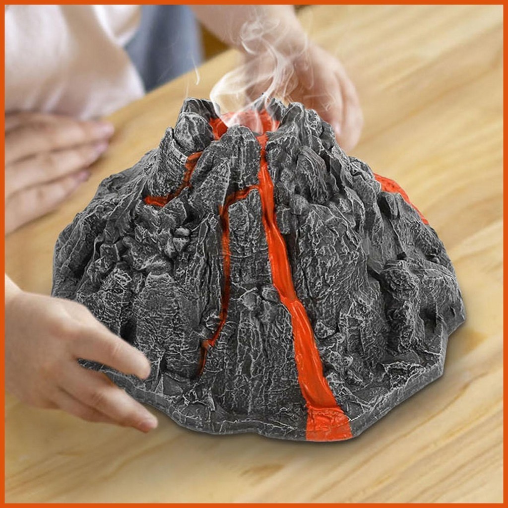 Volcano Model Toy Simulation Volcano Figurine Ornament Landscape Model ...