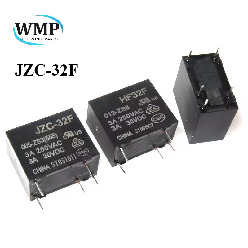 Relay JZC-32F HF32F 005 012 024 -HS HF32F 5V 12V 24V 10A 4PIN 5PIN Relay New and Original ...