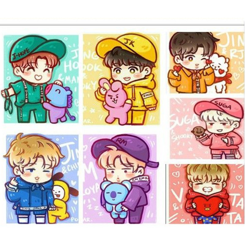 YOYO Art Carton BTS Bahan Kristal Dan Berlian Buatan 30*30cm Diamond ...