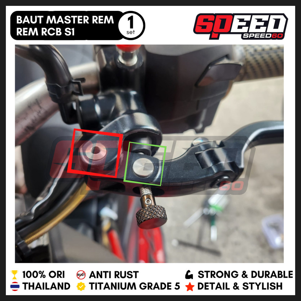 Tojosan Brake Master Bolt RCB S1 Titanium Bolt Grade 5 Probolt Thailand ...