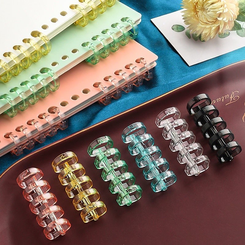 DIY Loose Leaf Plastic Binding Clip 80/60 Sheets Capacity 5 ...