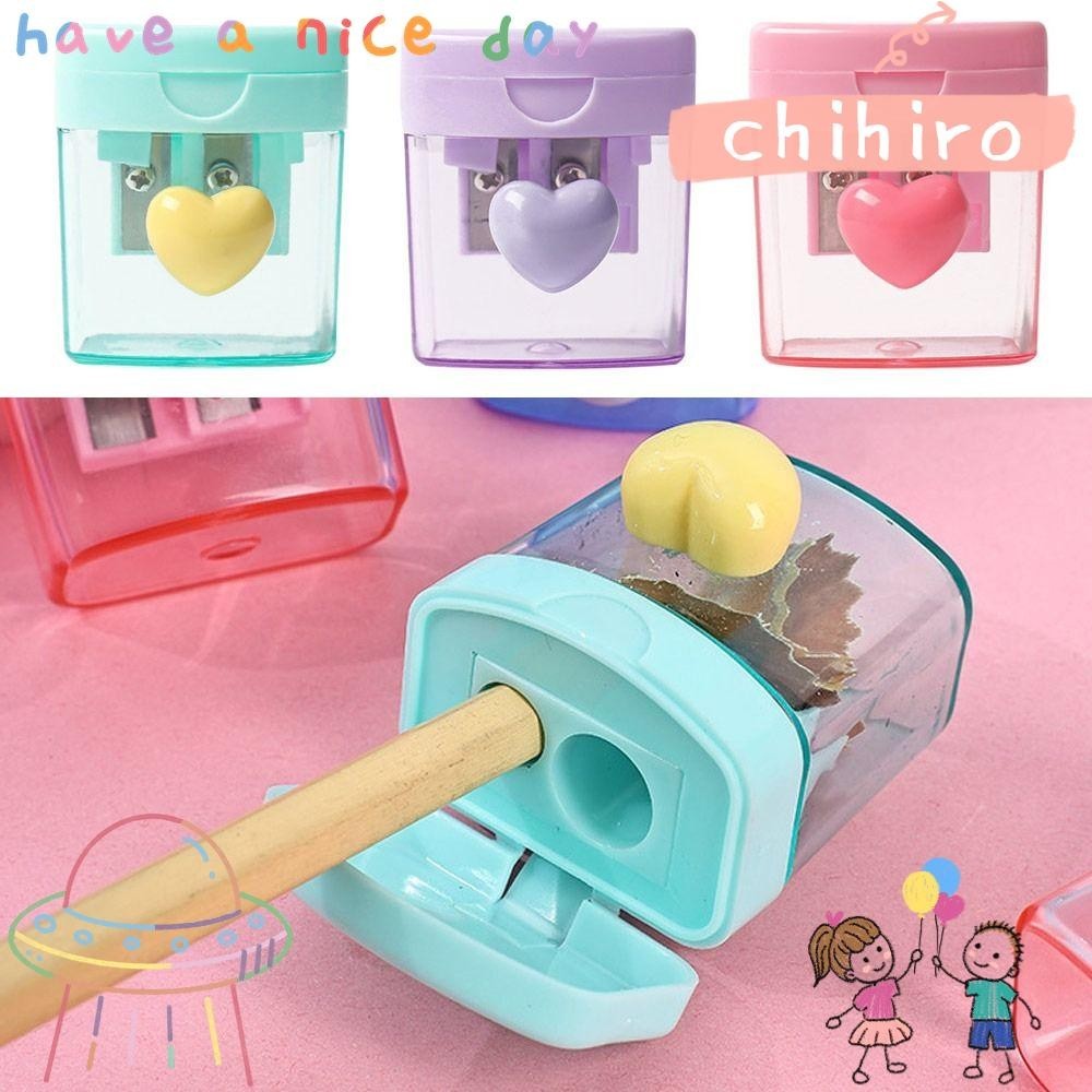 CHIHIRO1 Pencil Sharpener, Plastic Single/Double Hole Pencil Cutter ...