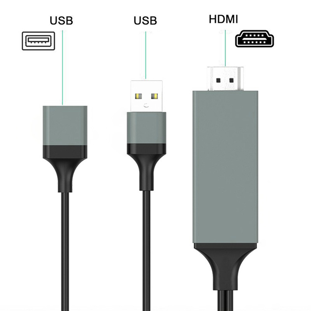 HDMI Cable Phone Compatible to DP/ TV Android/Phone/Type-C 3 in 1 ...