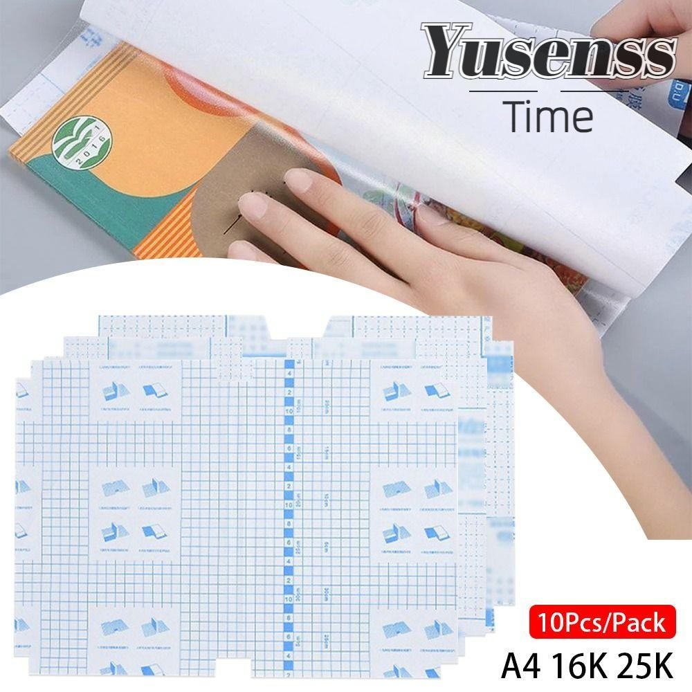 YUSENSS 10Sheets/Pack Book Covers, Easy to Use Transparent Slipcases ...