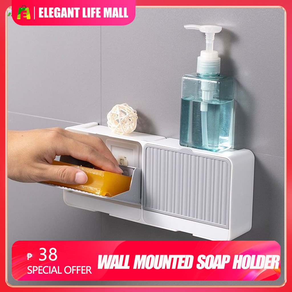 Practical soap rack Leak proof Soap Boxes Wall Mounted Soap Holder ...