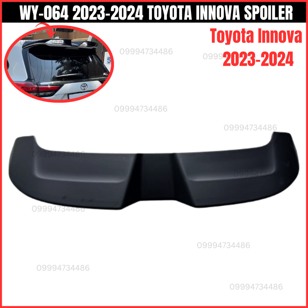 Toyota Innova/Zenix 2023-2024 Rear Bumper Spoiler (WY064) Primer Black ...