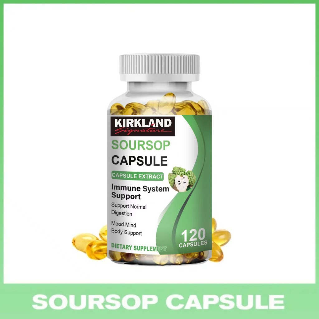 Soursop Graviola Capsules 800mg Immune Health Supplements Support Cell ...