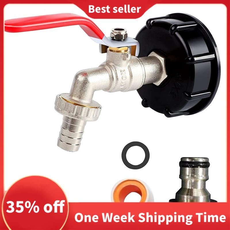 Available IBC Container 1/2 Inch IBC Valve Adapter for S60X6 Water Tank ...