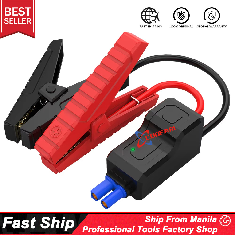 12V Emergency Jumper Adapter Clip Intelligent Clamp Booster Car Starter ...