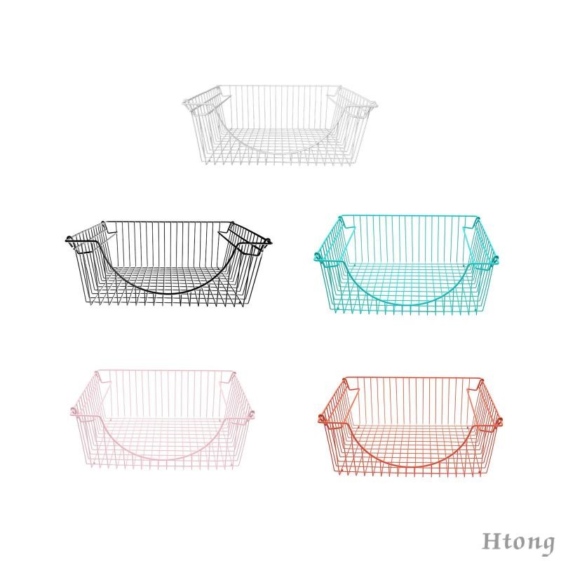 [Htong] Stackable Wire Storage Rack for Organizing Fresh Produce in ...