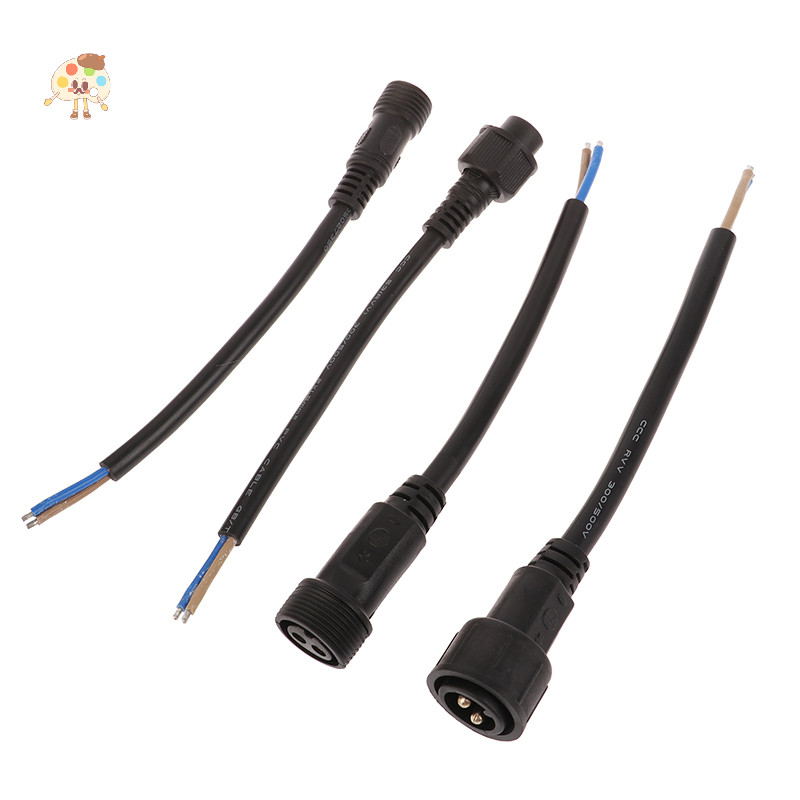 LON IP68 2 Pin 0.3/0.5/0.75/1 Square Waterproof Male Female Cable ...