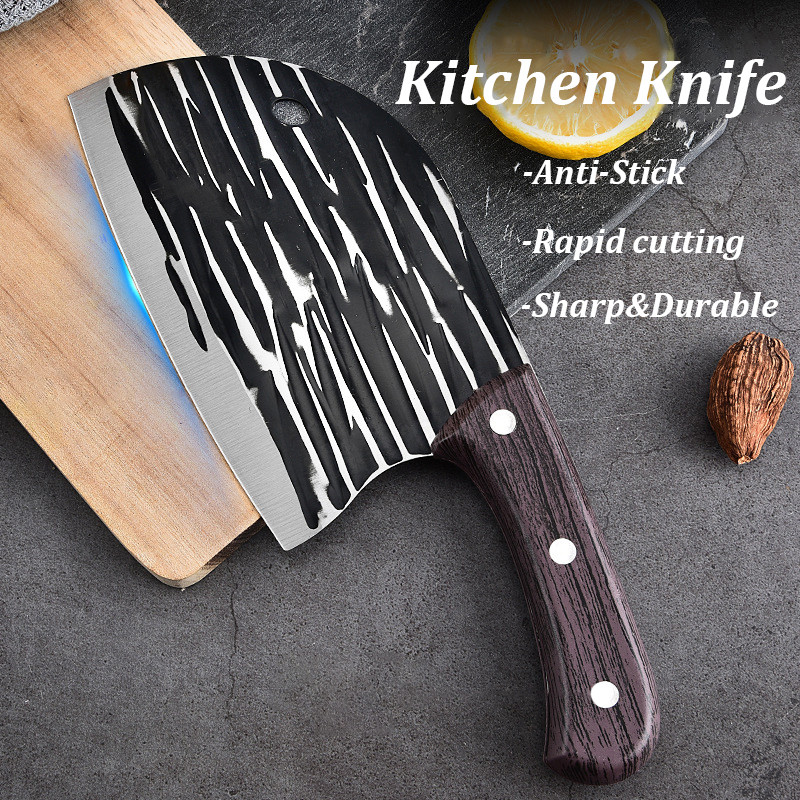 Kitchen Knife Traditional Handmade Stainless Steel Chef Chopper Cooking ...