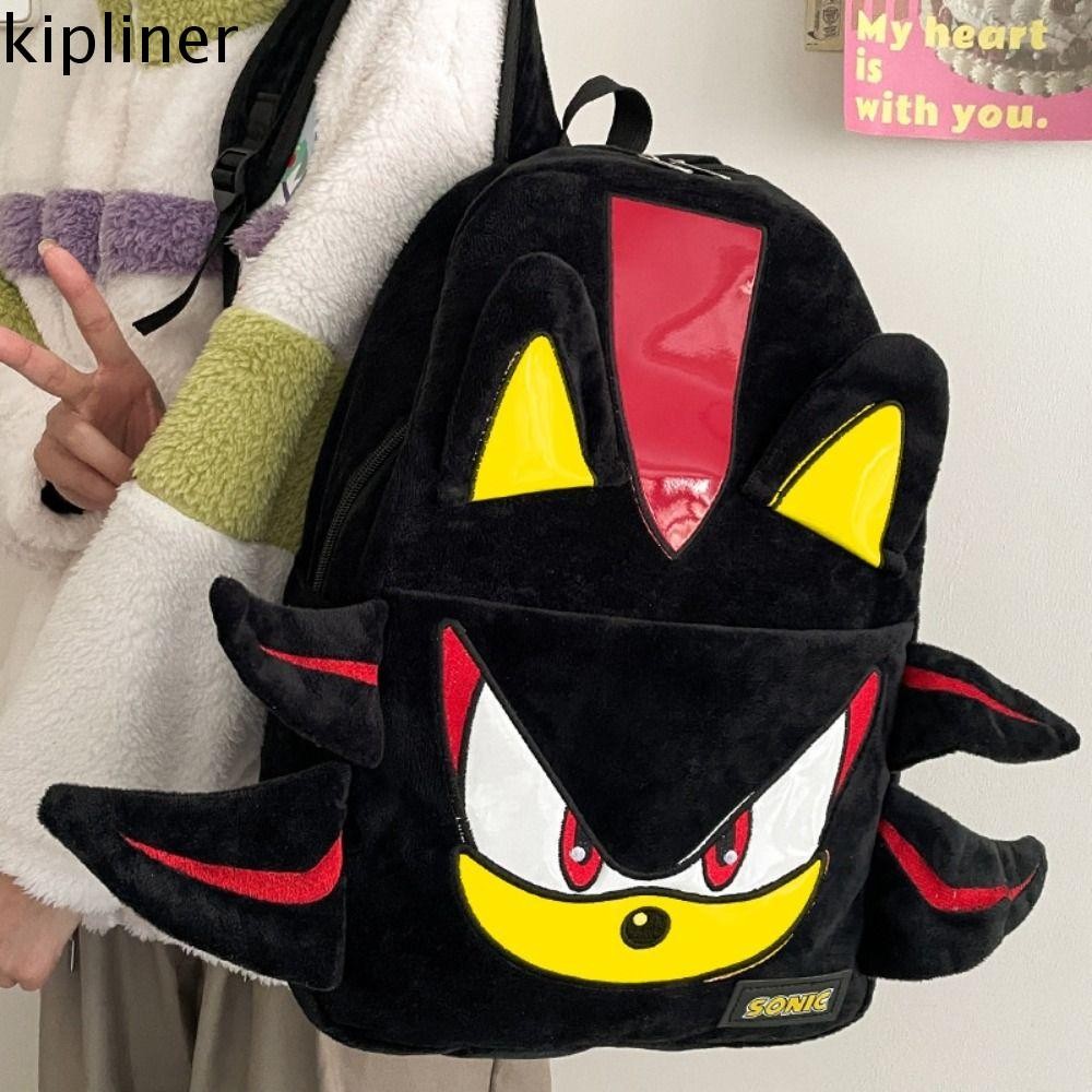 KIPLINER Sonic Shadow Backpack, High Capacity Game Anime Hedgehog Plush ...