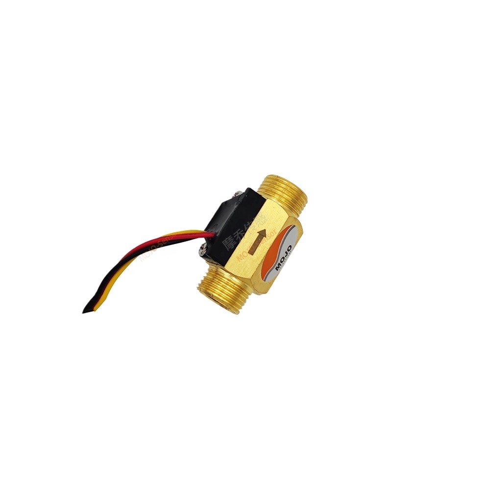 3-point pulse flow sensor G3/8 copper turbine flowmeter MJ-HZ83WA ...