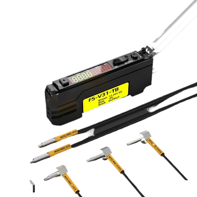 M3M4M6 coaxial multi-core fiber optic sensor fiber amplifier MRC-310 right angle diffuse ...