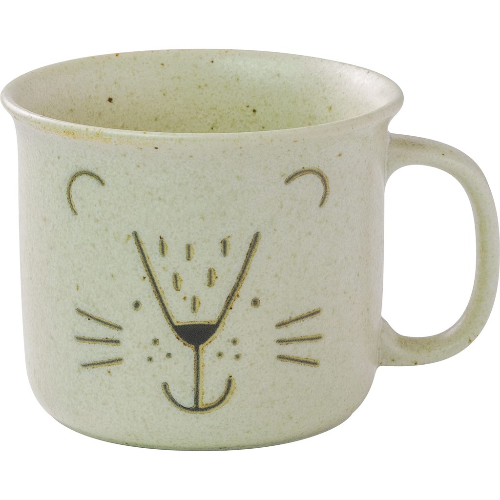 MINORU TOUKI Awasaka Minoru Ceramics MOGUMOGU Mug Lion[Direct from ...