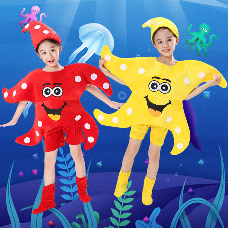 【Ready Stock】Children's Starfish Animal Performance Costume Dress For ...