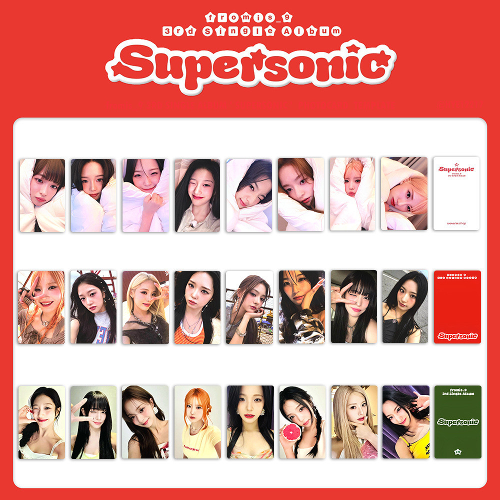 8pcs fromis_9 Lomo Card Supersonic 3rd single Album WEVERSE Photocards Lee Sae Rom Song Ha Young ...