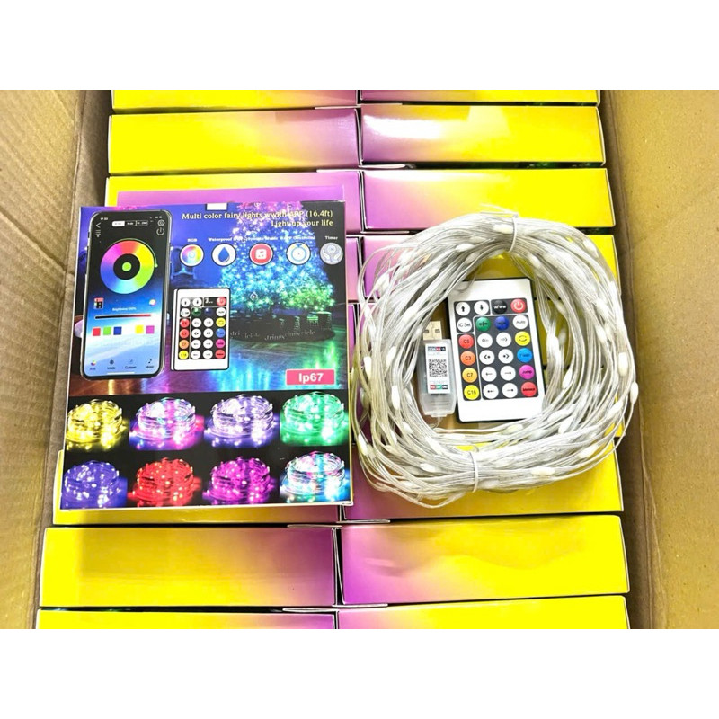 19m Flashing LED Strip, 5V RGB decorative LED strip, USB port flashes ...