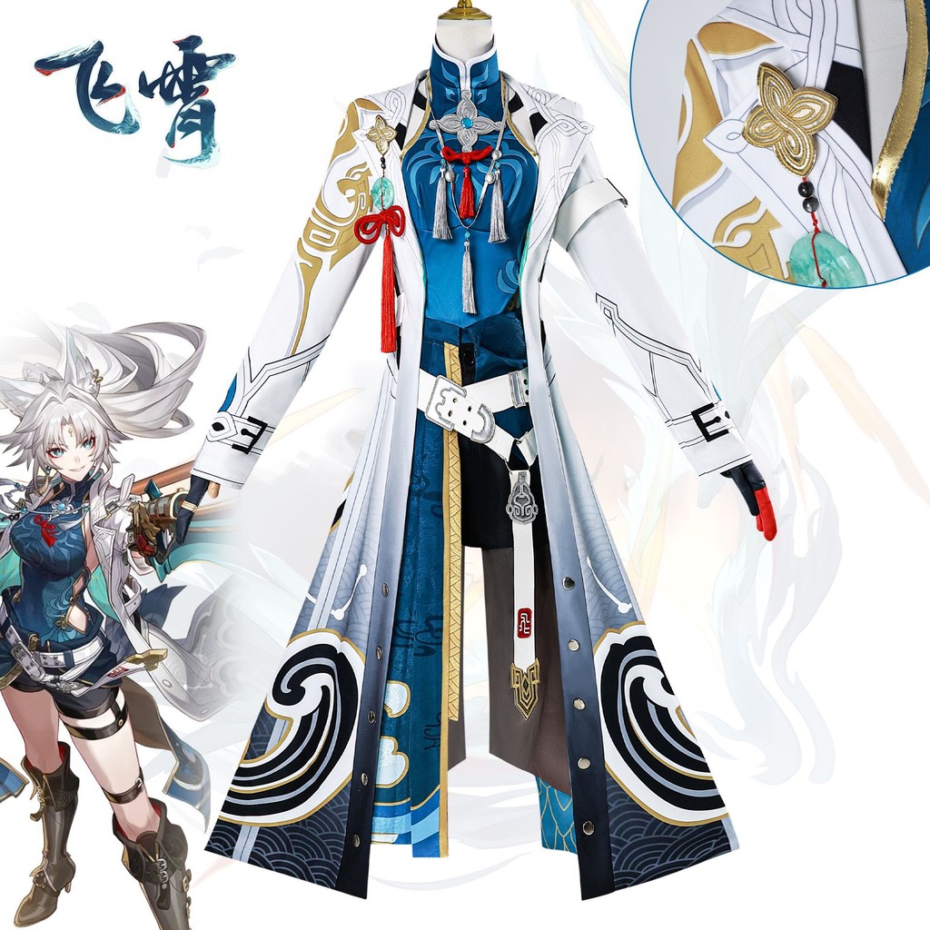 【Ready Stock】WUDU FeiXiao Cos Honkai Star Rail The Merlin's Claw Saran ...
