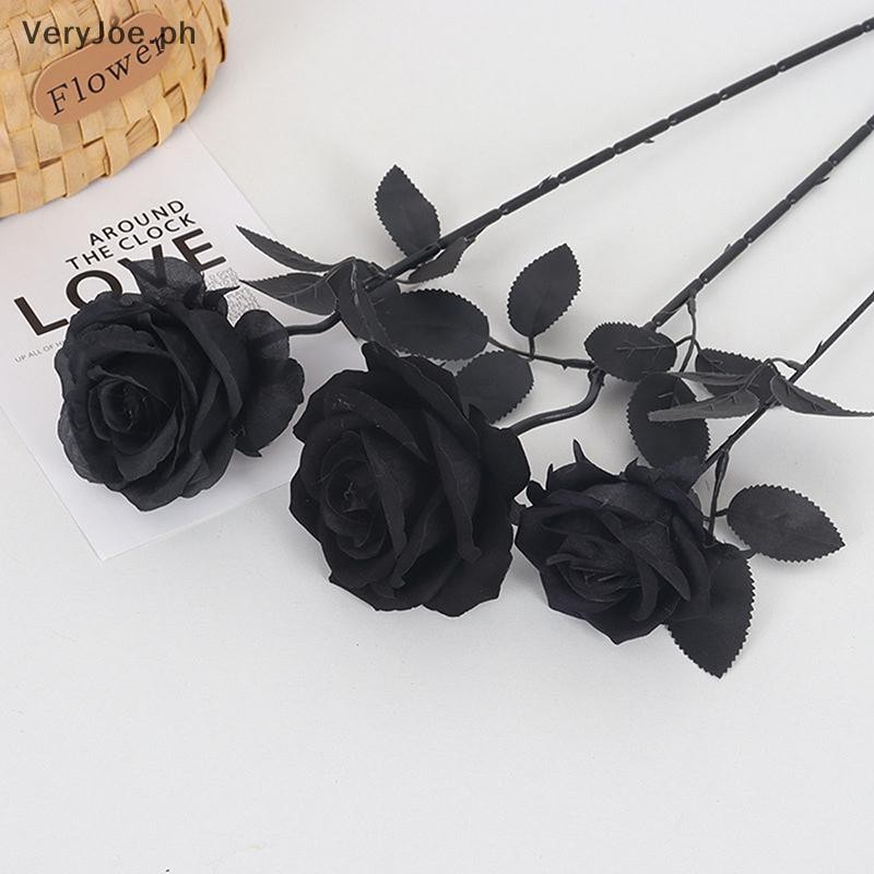 [VeryJoe] Halloween Ghost Festival Dark Series Pure Black Single Rose ...